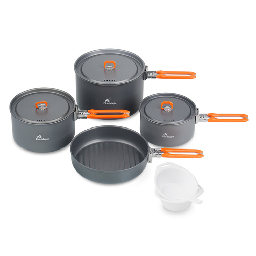 Fire Maple - Tourist Cookware - Set of 4 Dishes - FEAST 5 Cookware-Orange best price | check ...