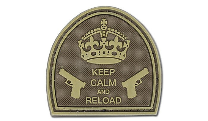 4TAC - PVC Patch - Keep Calm And Reload - Brown best price | check availability, buy online with ...