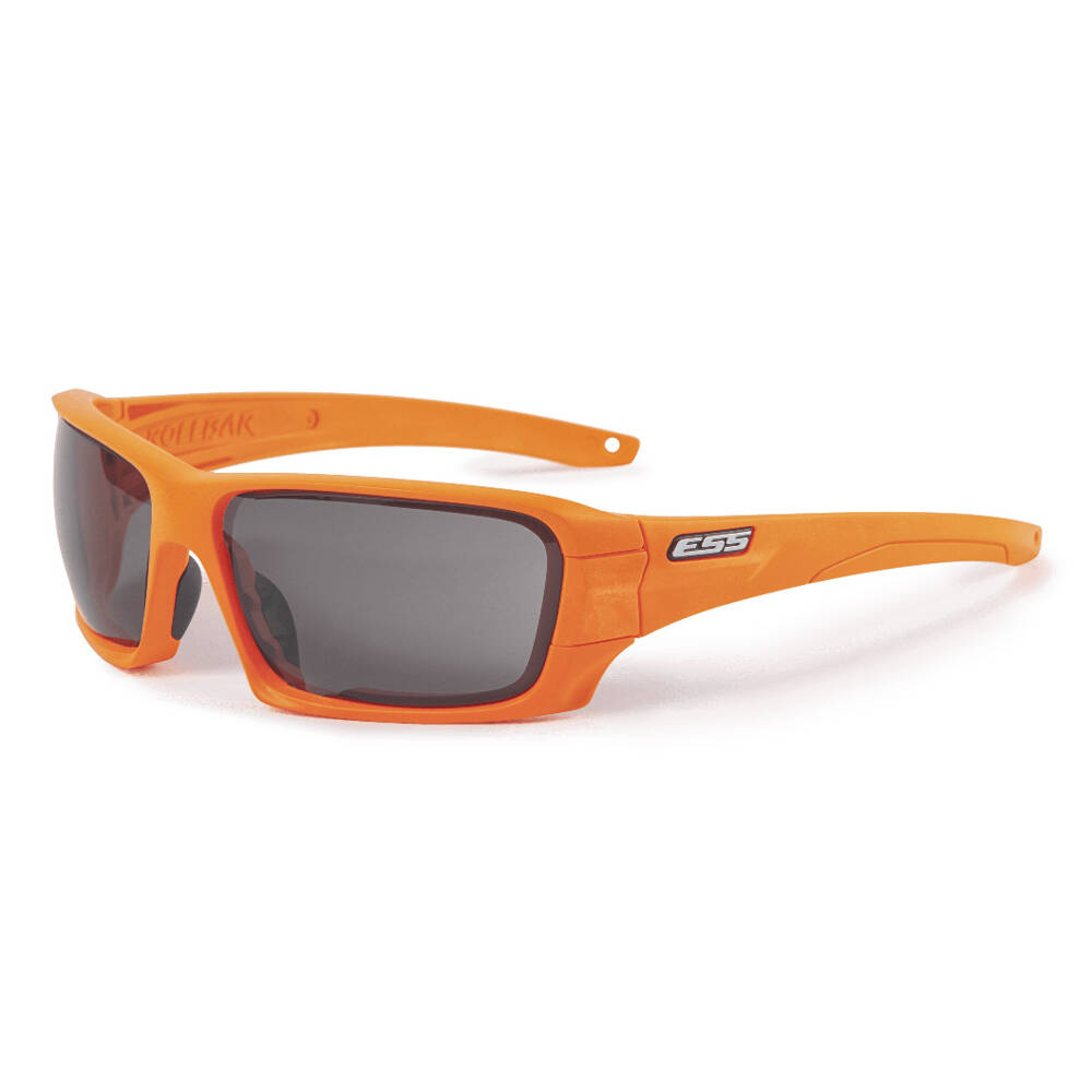 ESS - Rollbar Ballistic Glasses - Safety Orange - Clear / Smoke Gray ...