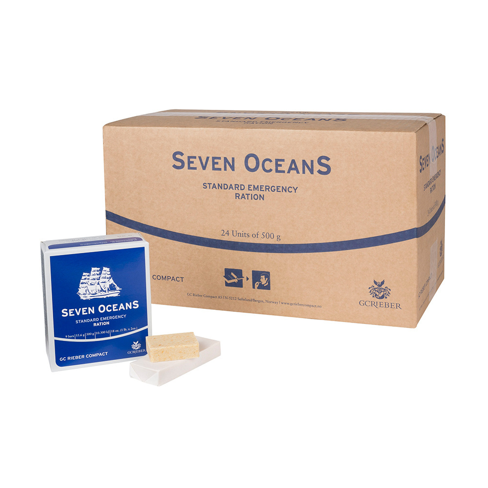 GC Rieber - Seven Oceans Emergency Ration - 2450 kcl - Set of 24 pieces ...