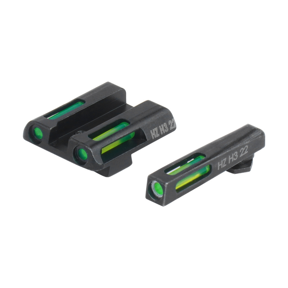 Hiviz - LiteWave H3 Tritium/Litepipe Pistol Sights - Glock 42 / 43 ...
