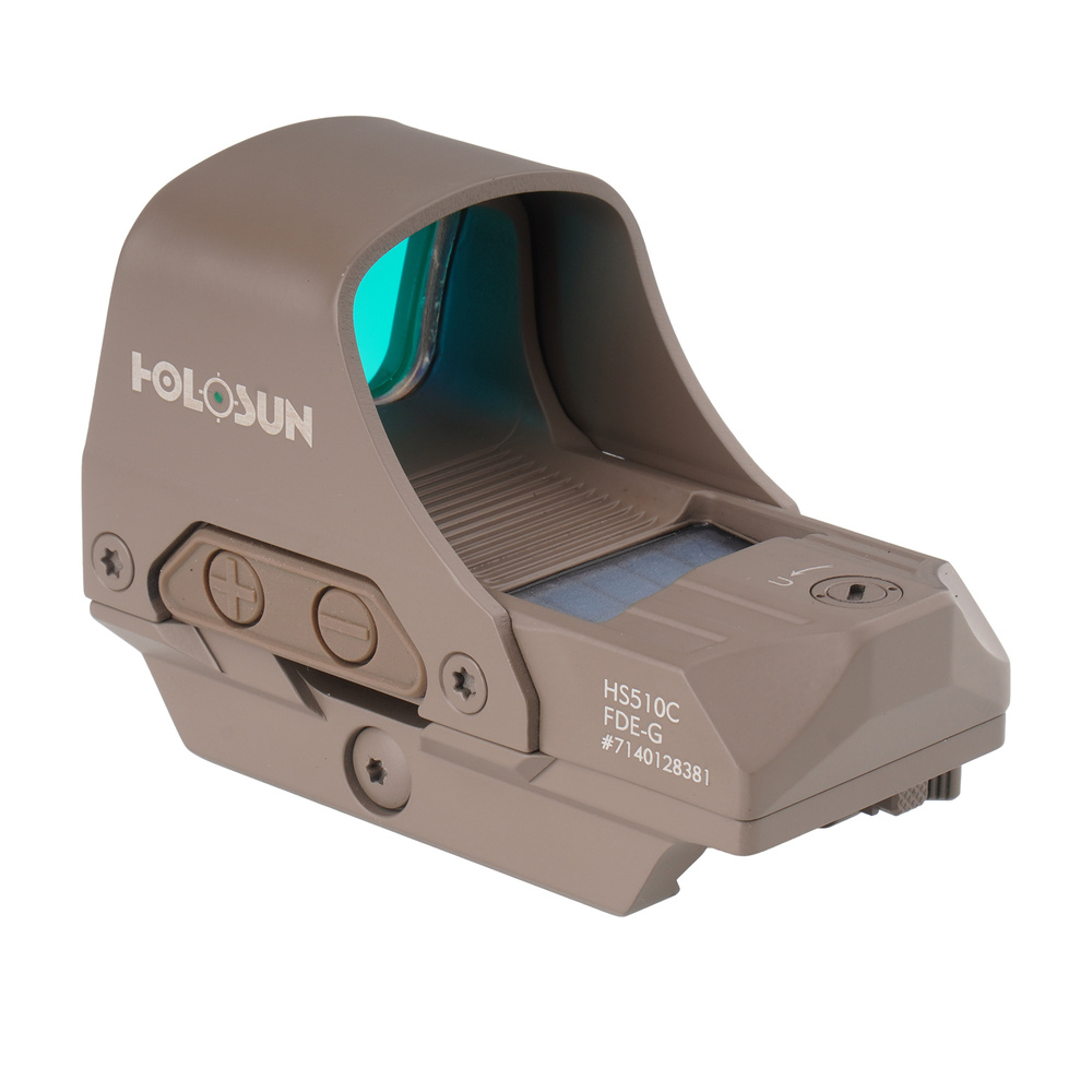 Holosun - HS510C Multi Reticle Sight - Green Dot - Solar Panel - FDE ...