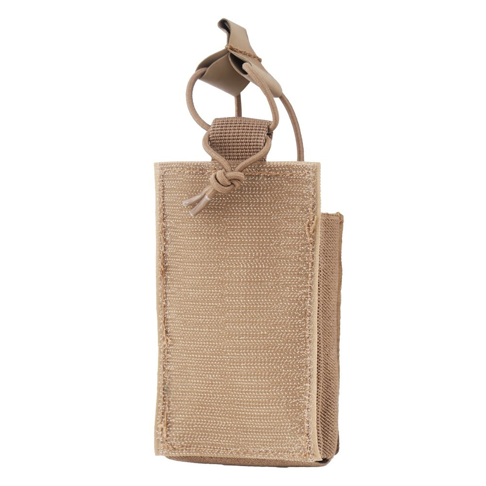Mil-Tec - AR-15 Single Mag Holder with Hook & Loop Panel - Dark Coyote ...