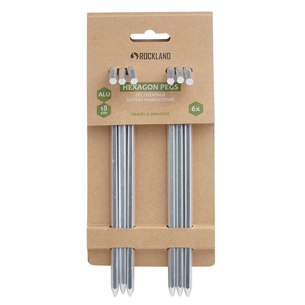 Rockland - Tent Pins - 18 cm - Hexagonal - Aluminum - 6 pcs. best price ...
