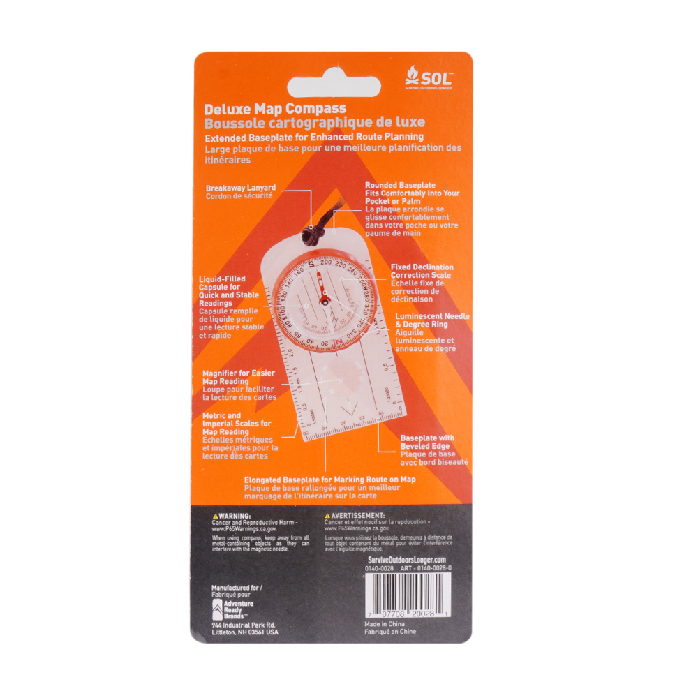 SOL - Deluxe Map Compass - 0140-0028 best price | check availability, buy online with | fast ...