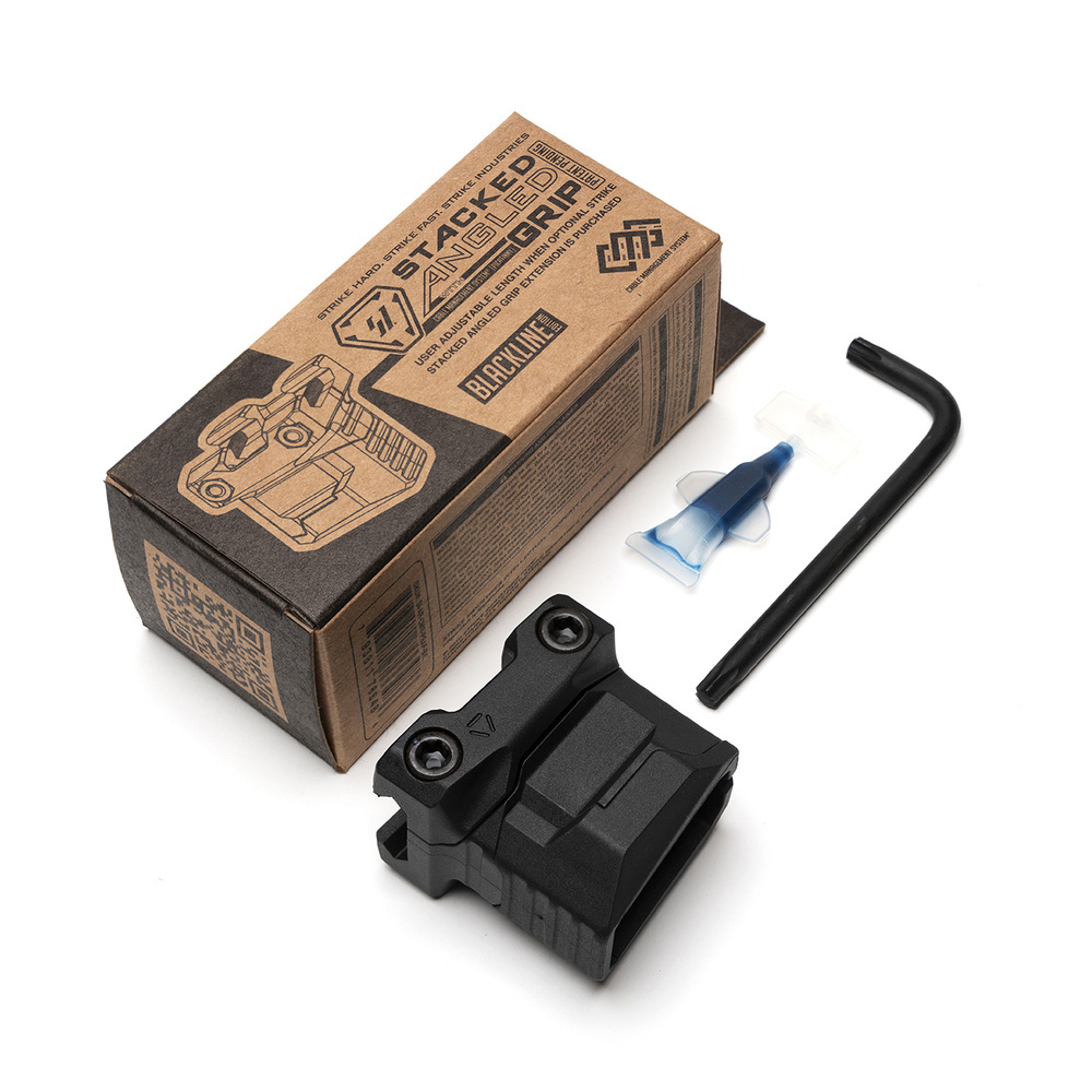 Strike Industries - Strike Stacked Angled Grip CMS - Picatinny - Black ...