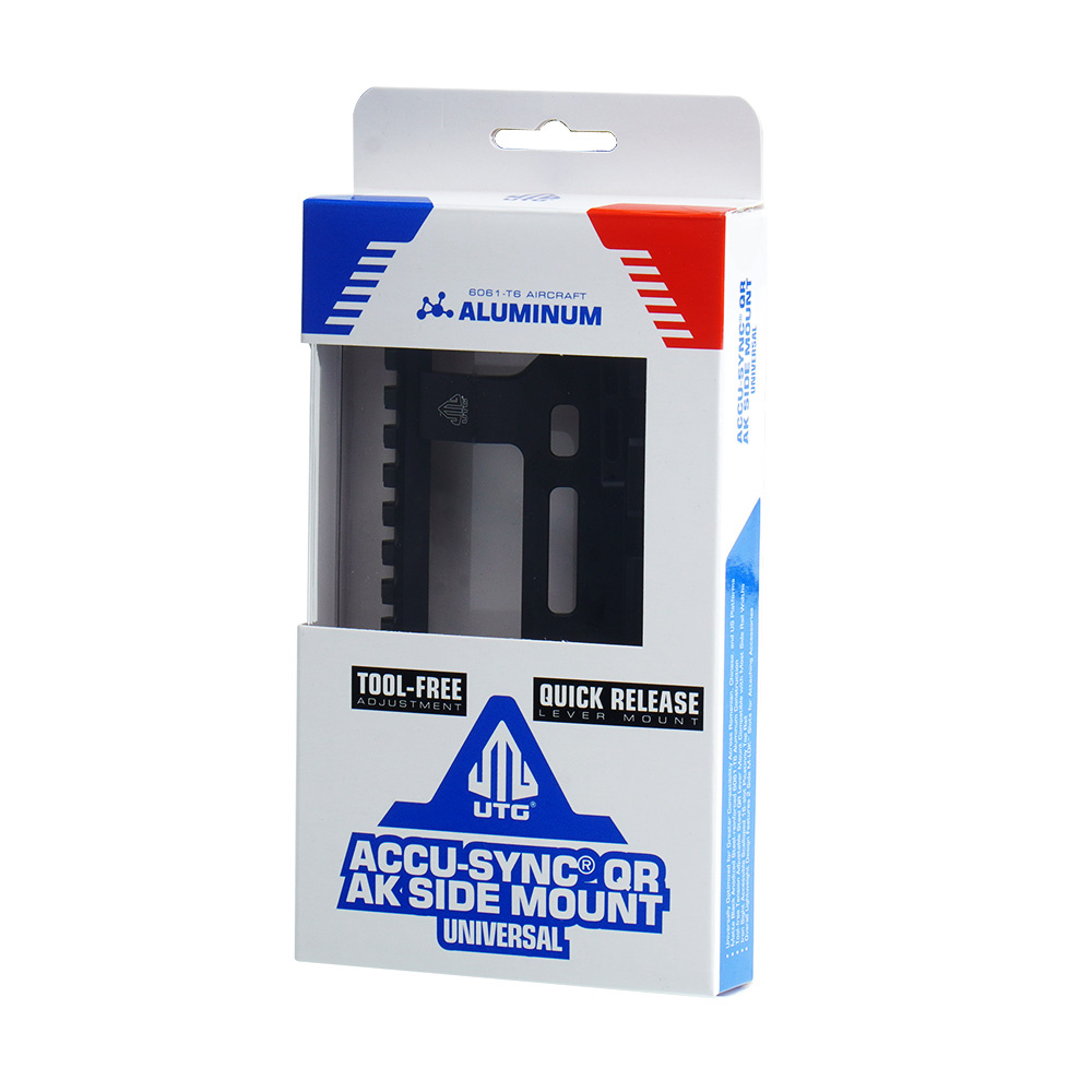 UTG - Side Mount with Picatinny Rail and M-LOK® for AK - QD - Black ...