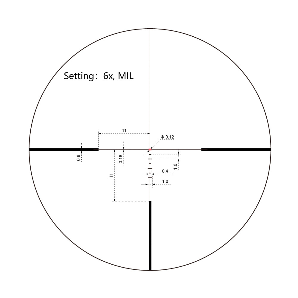 Vector Optics - Continental x6 Tactical Rifle Scope - 1-6x24i - Black ...