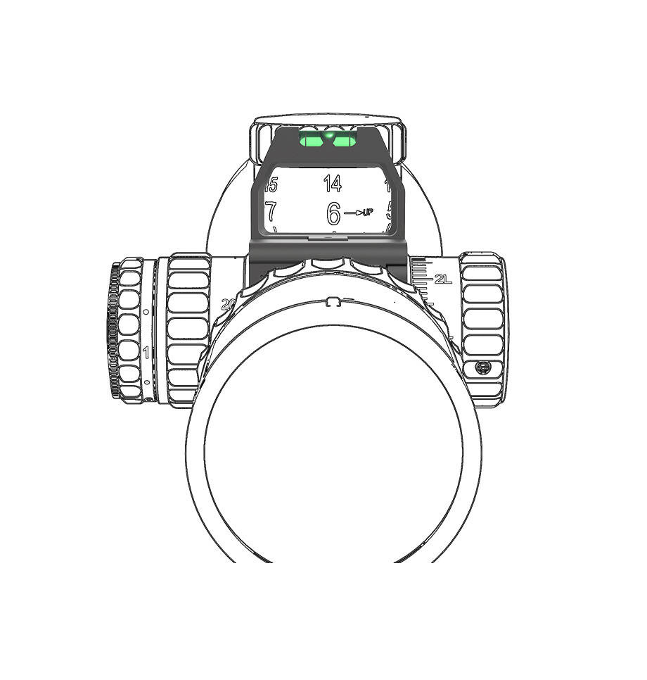 Vector Optics - Scope Level With Magnifying Lens X-ACCU - 30 mm - Black ...