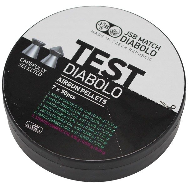 JSB - Match Diabolo Test Light Weight Airgun Pellets - 4.49 - 4.51 mm ...