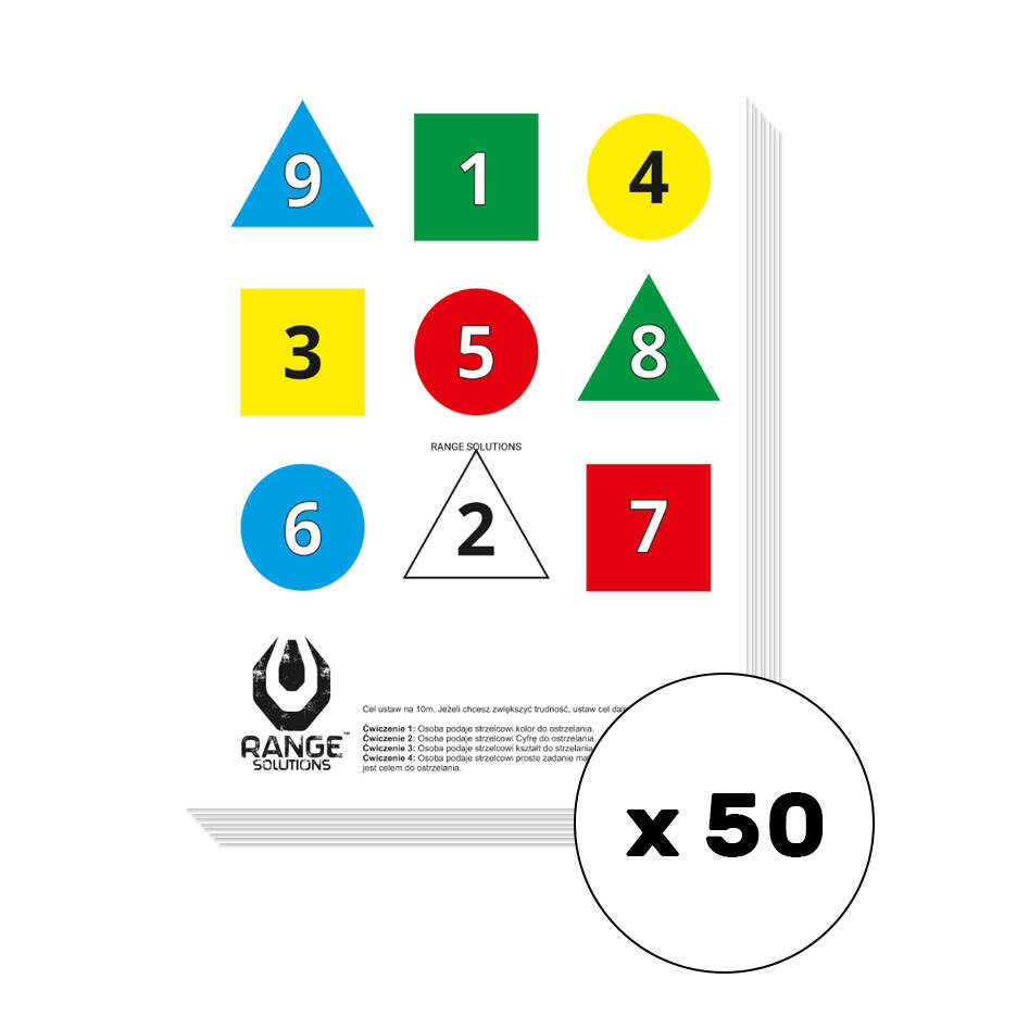 Range Solutions - Shooting Targets Training - 50 pieces - RAN-31-019062 ...