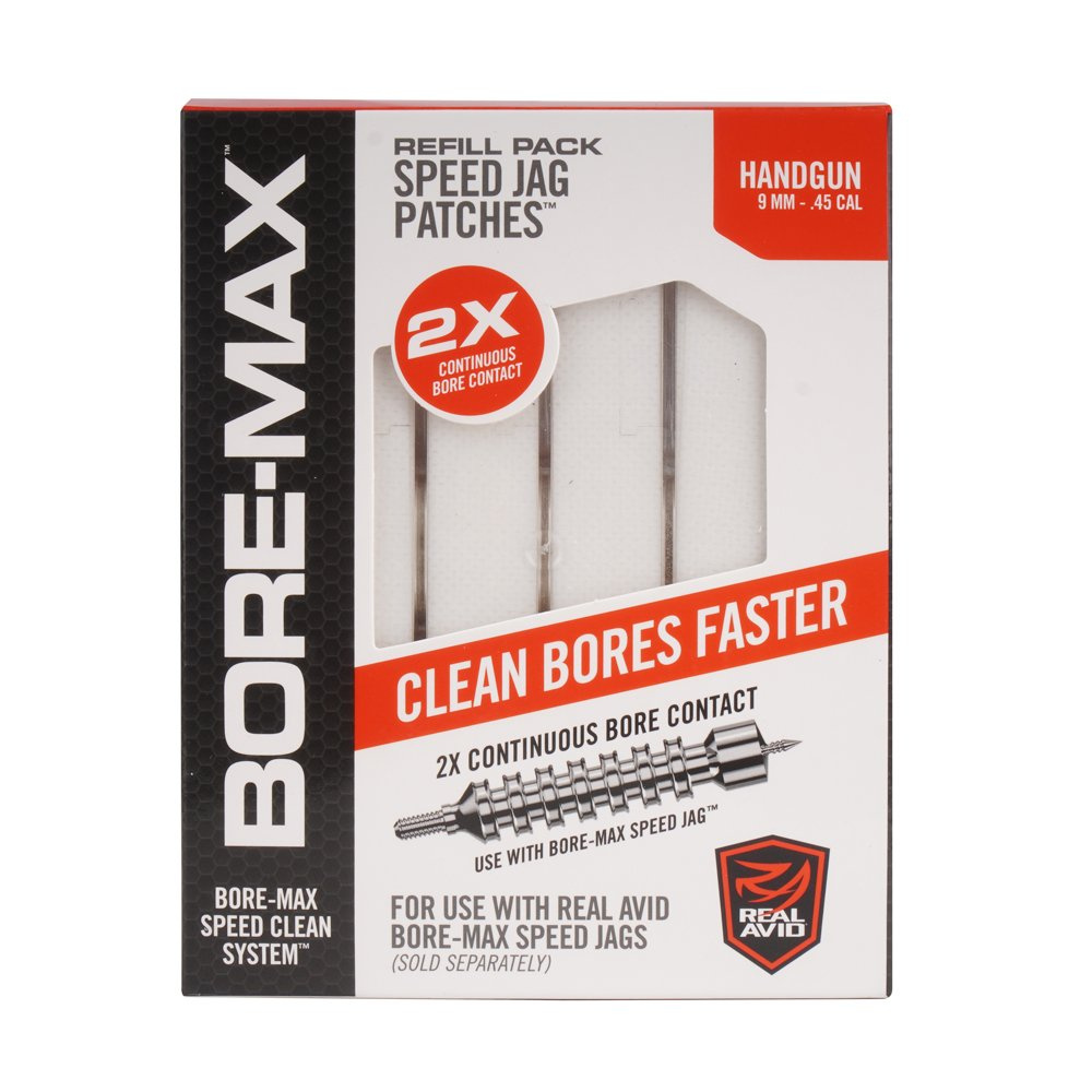 Real Avid - Bore-Max Speed Jag Patches Refill Pack - 4'' L - 9 mm-.45 ...