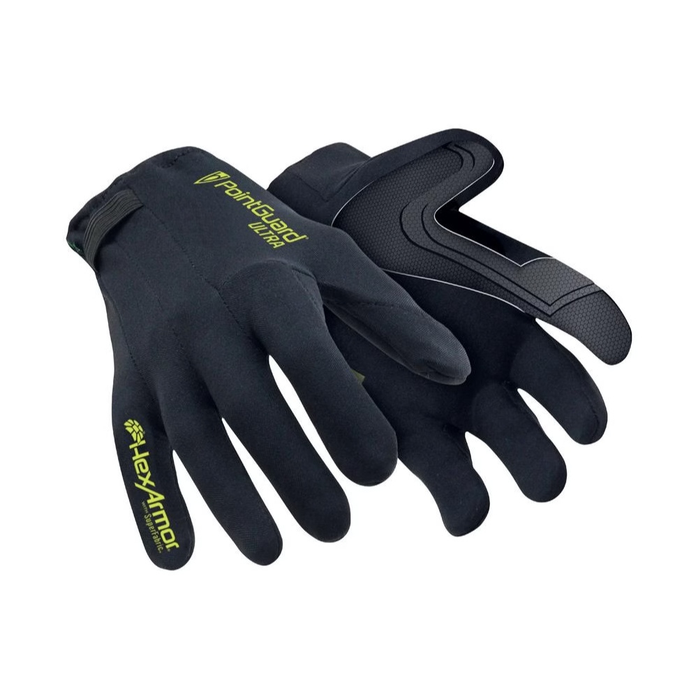 HexArmor - Protective Gloves PointGuard Ultra - ANSI A9 - Black - 6044 ...
