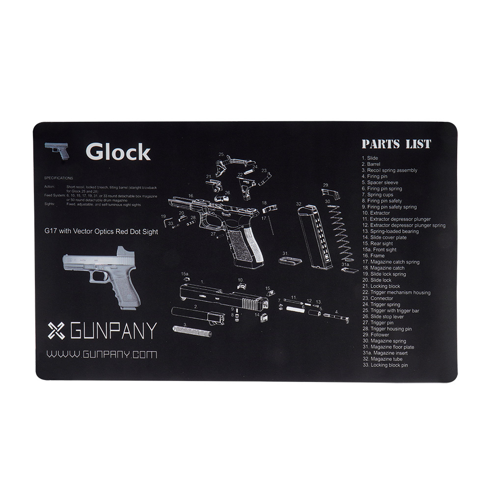 Gunpany - Cleaning Mat Glock Gun - Black - SCBM-02 best price | check ...