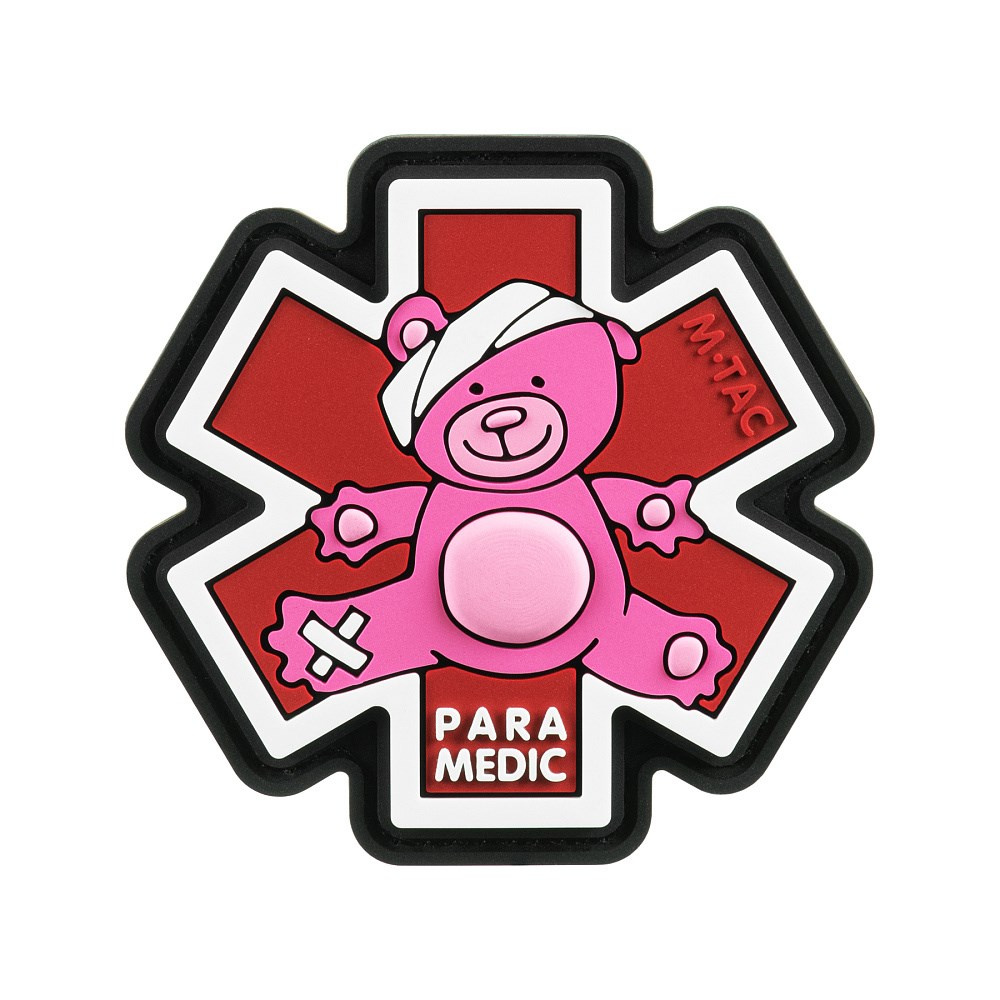 M-Tac - Paramedic Teddy Bear Patch - 3D PVC - White/Red - 51348343 best ...