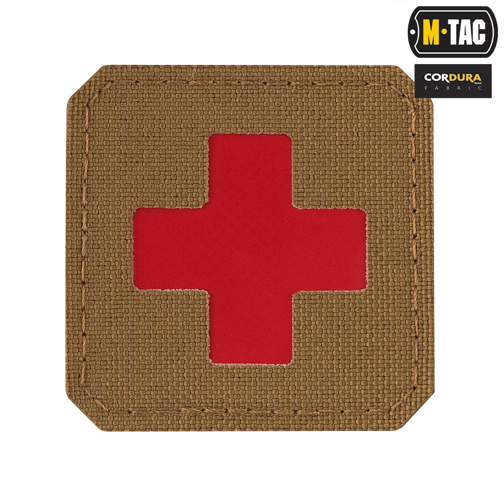 M-Tac - Medic Cross Laser Cut Patch - Cordura 500D - Red / Coyote ...